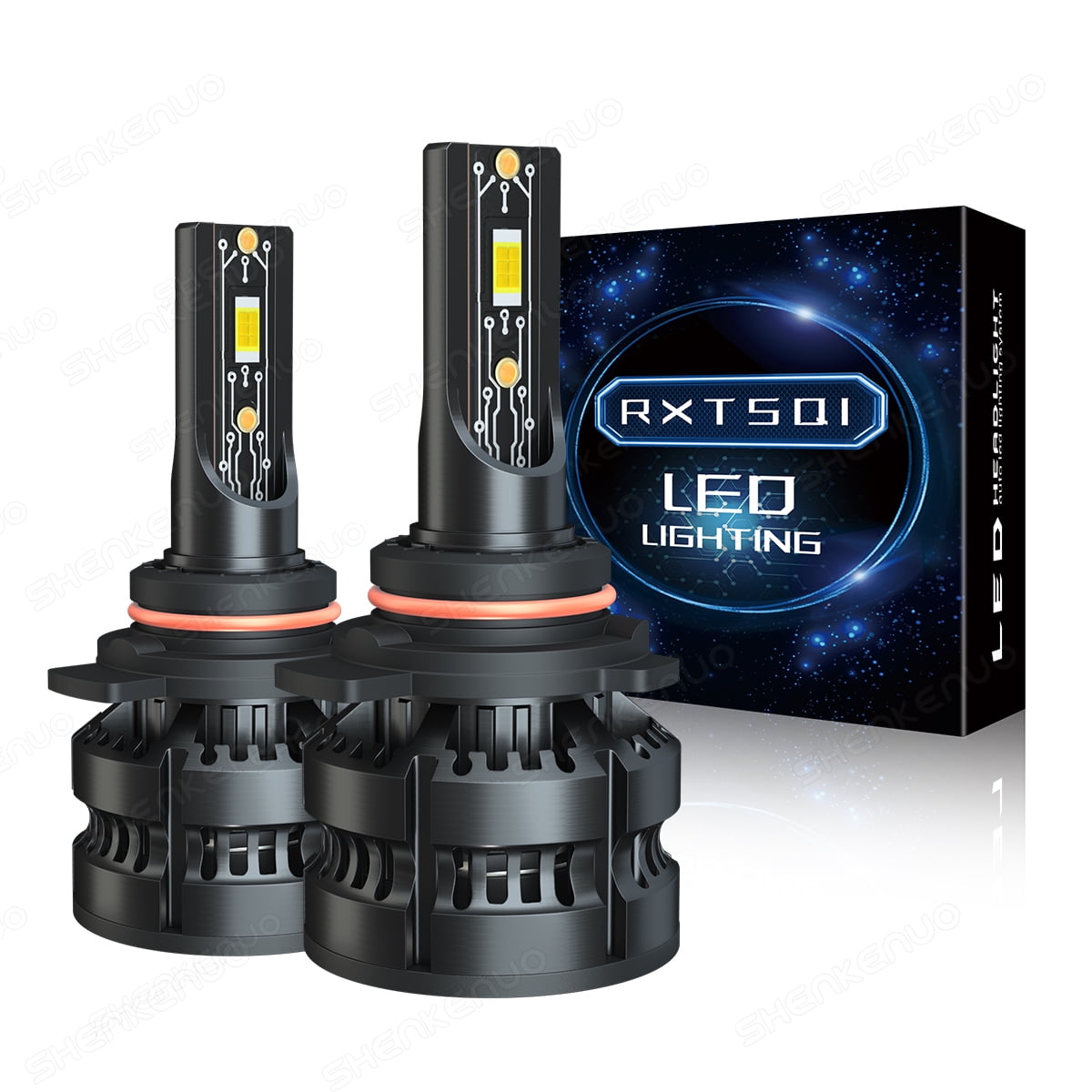 9012/HIR2 LED Headlight Bulbs, 50W 10000 Lumens Super Bright Led ...