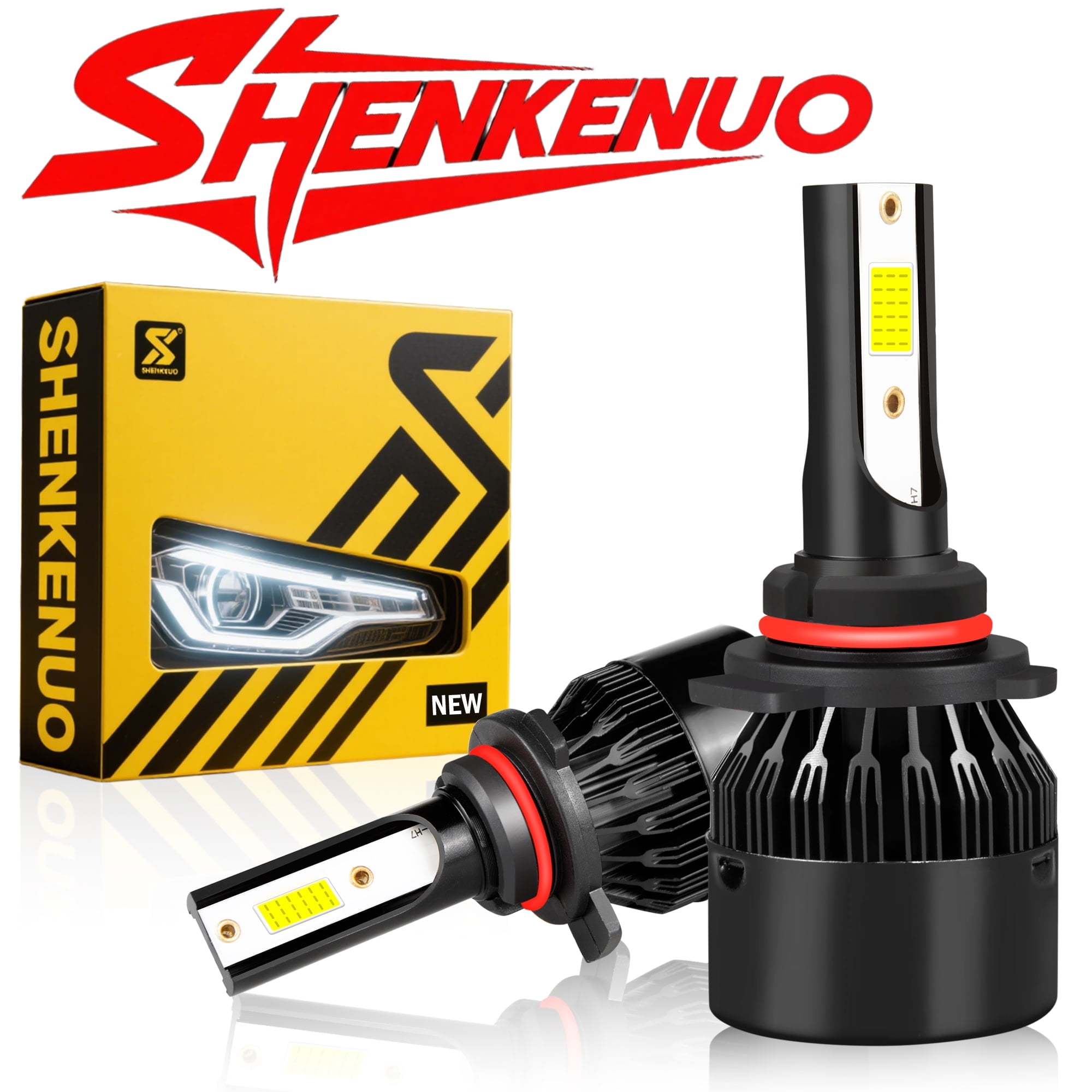 9012 Headlights 100W 11000LM Conversion Kits 6000K Hi/Lo Beam,2Pcs ...