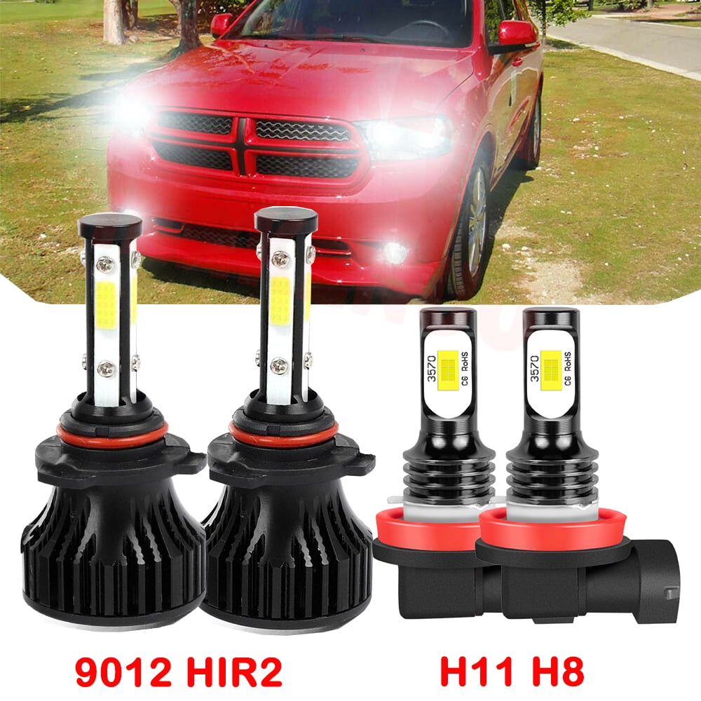 9012 High&Low Beam for Dodge Durango 2014-2015 LED Headlights H11 Fog ...