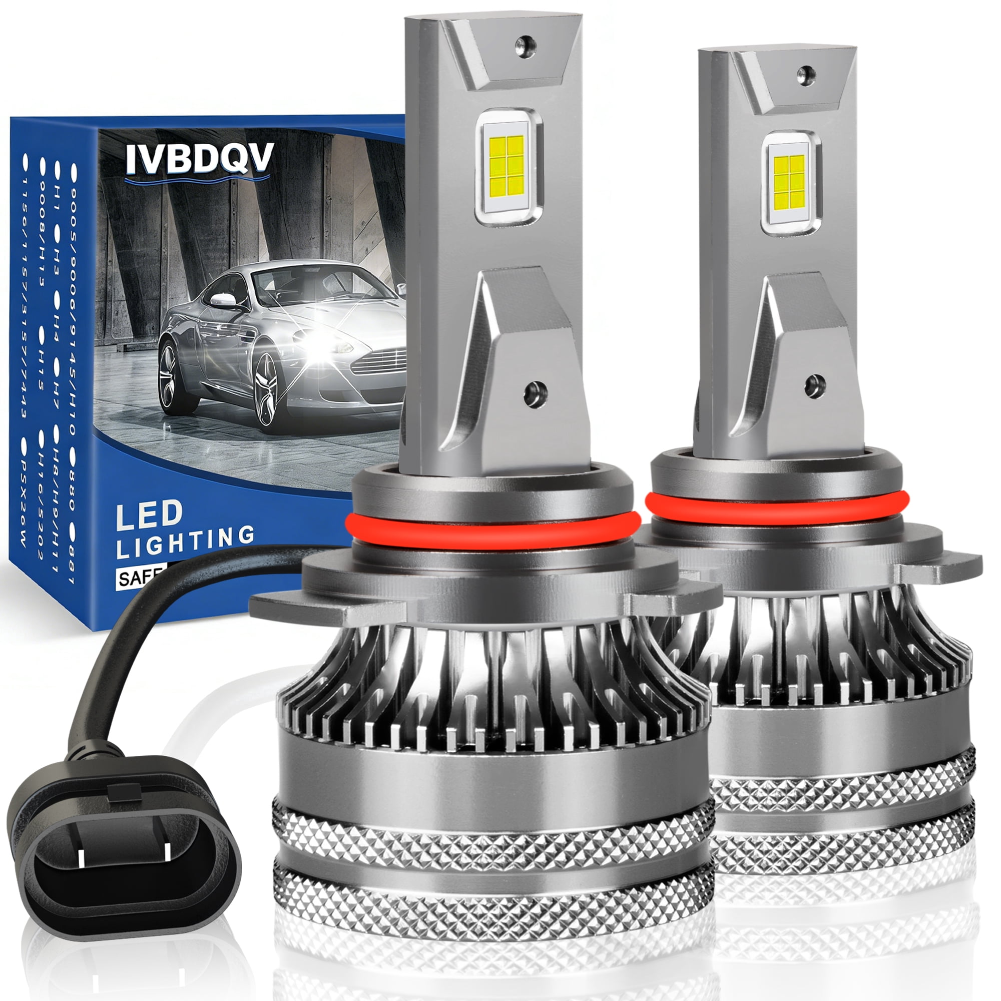 9012 LED Headlight High Low Beam Set Super Bright - Fits 2014-2015 ...