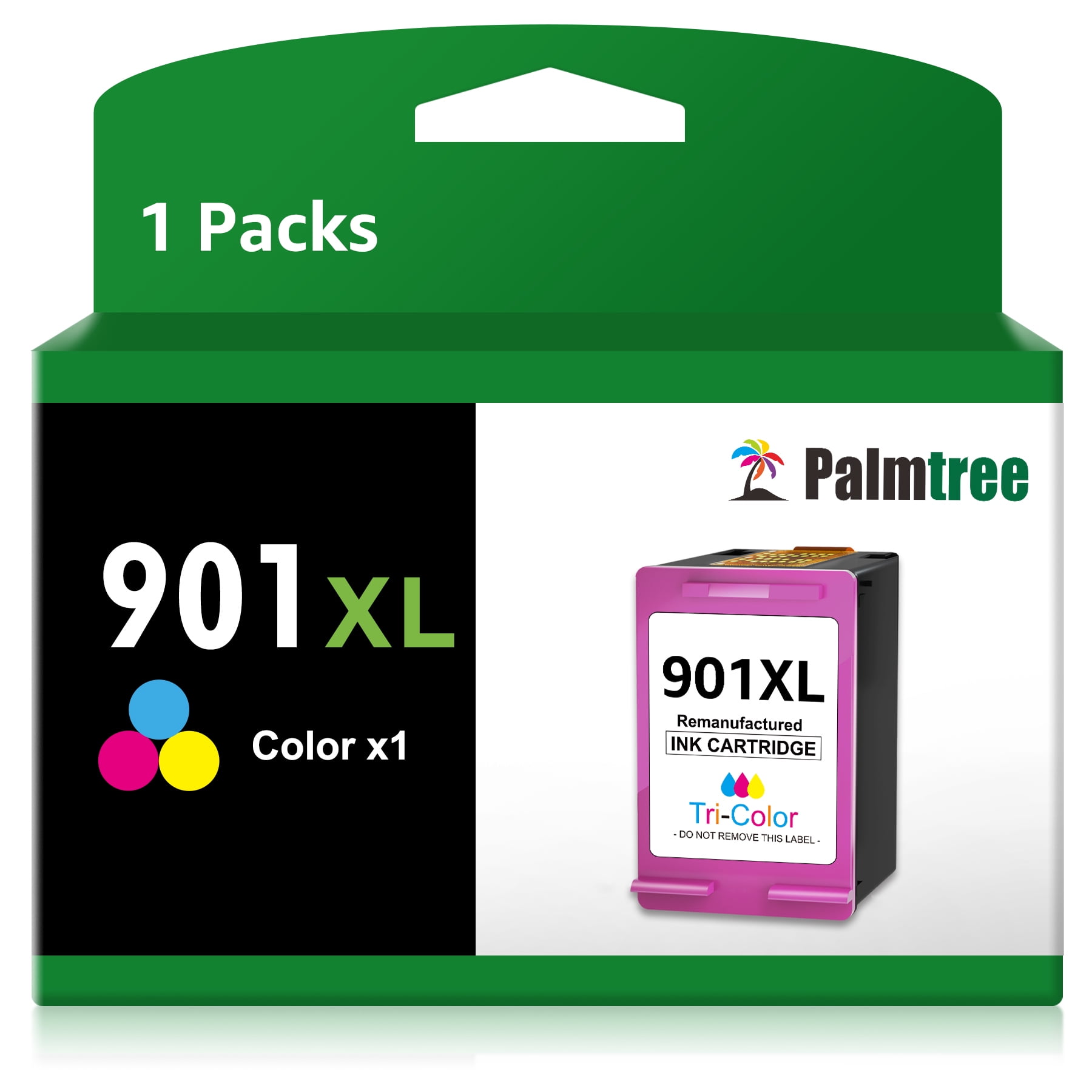 HP 901XL Tri-color Ink Cartridge Replacement for OfficeJet 4500, J4500 ...