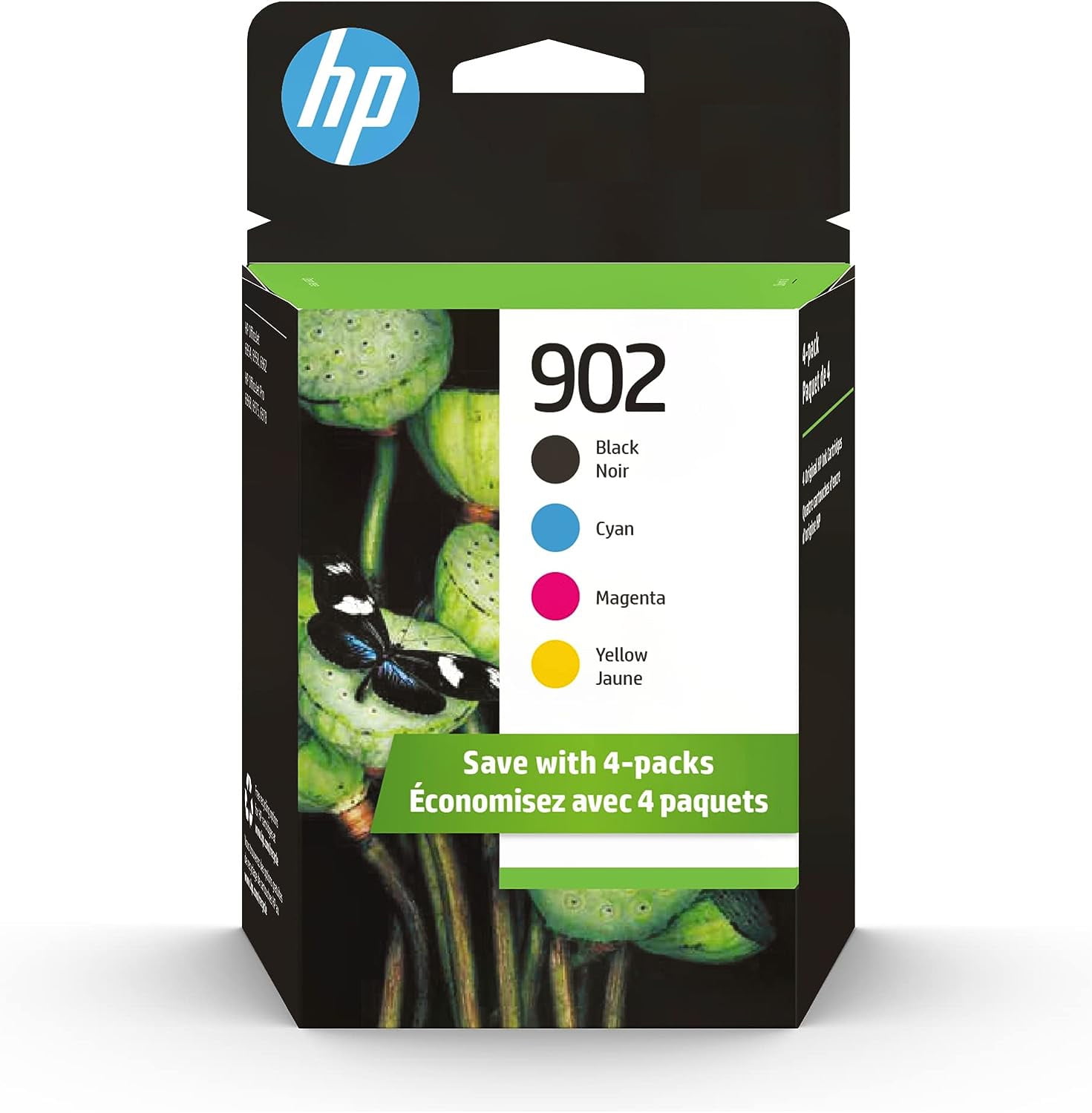 HP 902 High-Yield Ink Cartridges for OfficeJet 6950, Pro 6960, 6970 ...