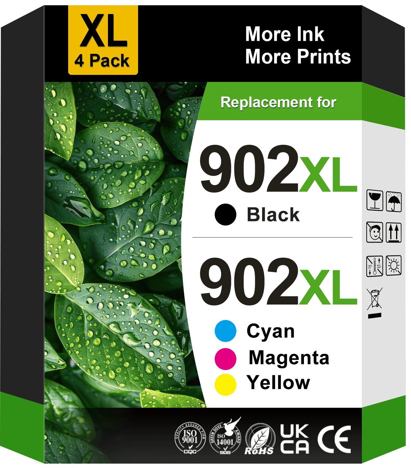 HP 902XL Ink Cartridges Combo Pack for Officejet Pro 6978, 6968, 6970 ...