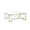 American Home Classic Laurence Metal and Glass Coffee Table in High ...