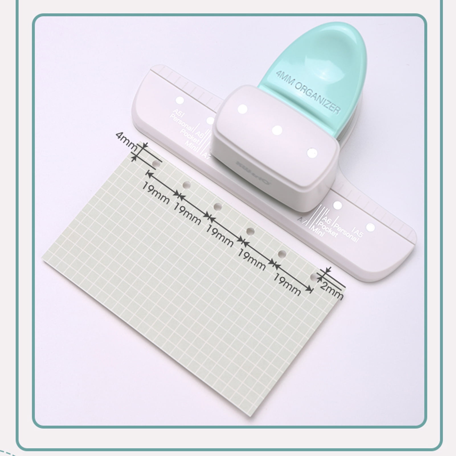 9027 Loose Hole Punch Daily Planner Adjustable 3 Hole Paper Puncher for ...