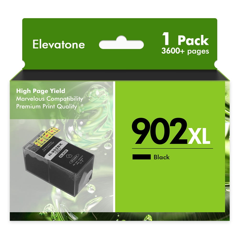 902XL 902 Ink Cartridges Compatible for HP 902 902XL 1 Pack Black Ink ...