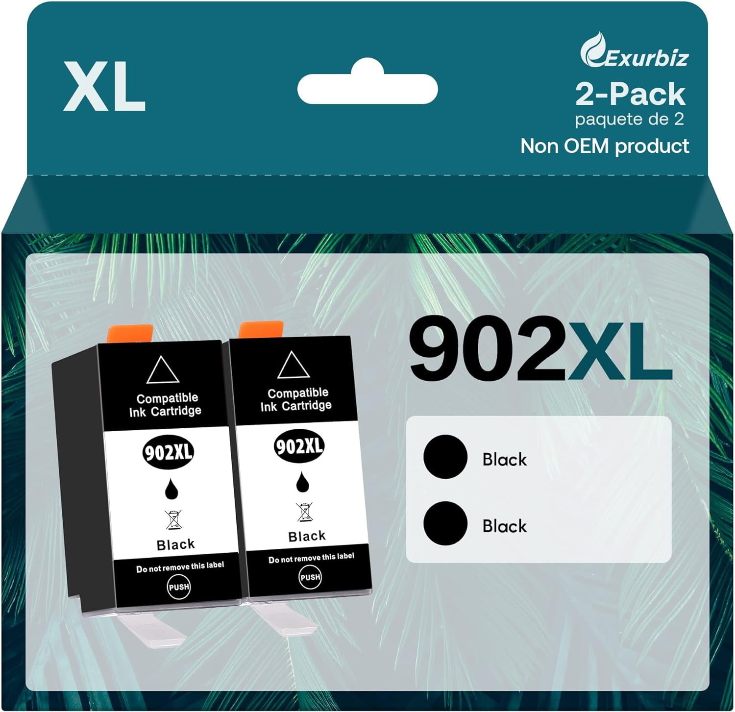 902XL Compatible for HP 902 XL Black Ink Cartridges Replacement for HP ...