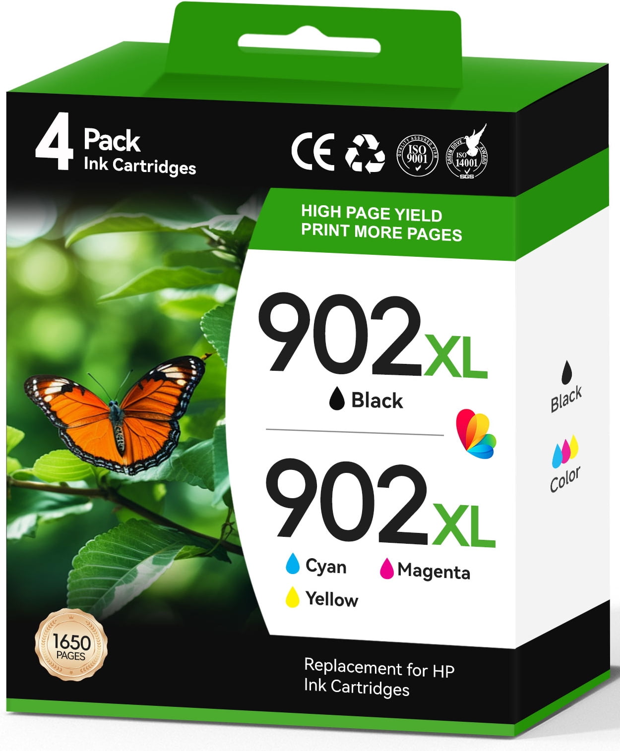 902XL Ink Cartridges for HP Officejet Pro (6978, 6960, 6958, 6970 ...