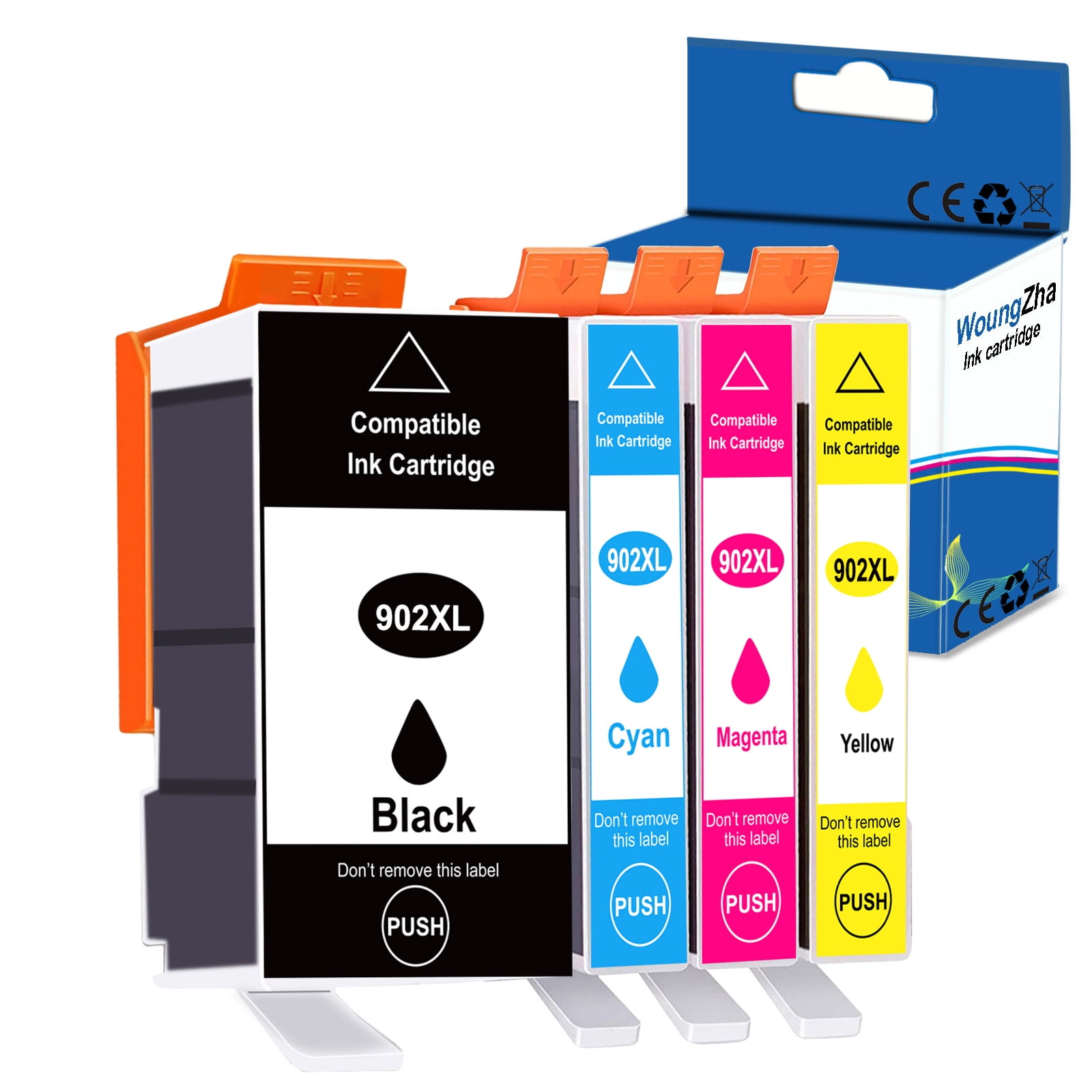 902XL Ink Cartridges Combo Pack Replacement for HP Ink 902 XL 902XL ...