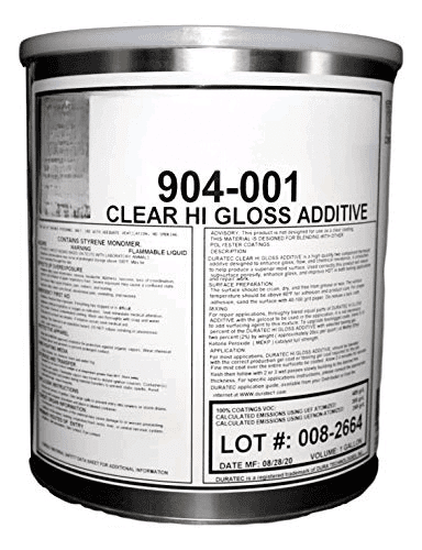 904-001 Duratec Clear Hi-Gloss Additive for Gelcoat (Gallon) - Walmart.com