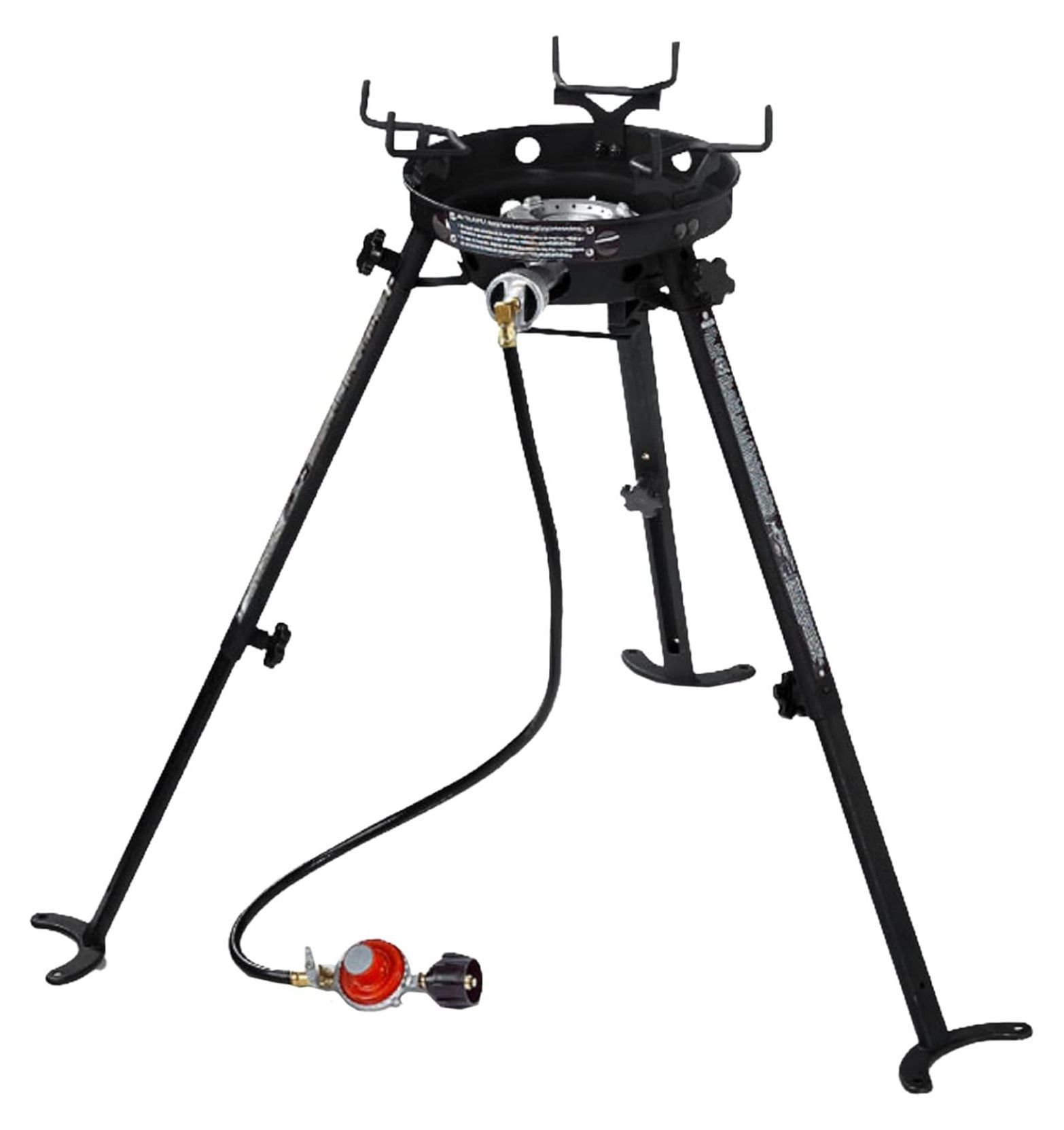 90411 Portable Kahuna Burner with XL Pot and Wok Brackets with Adjustable and Removable Legs ...