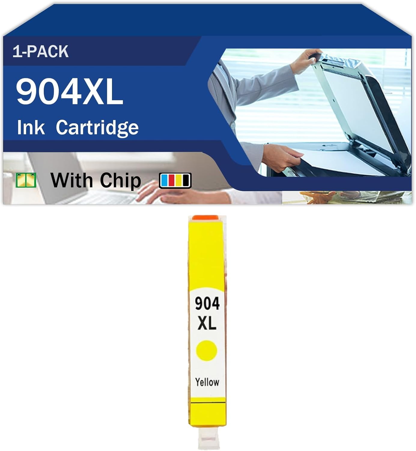 904XL Ink Cartridge Black High-Yield Compatible for HP OfficeJet Pro ...
