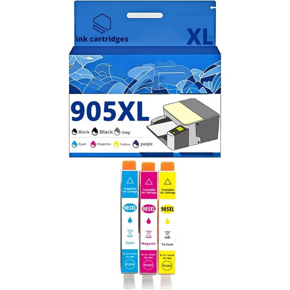 905XL 905 Ink Cartridges Compatible for HP 6950 6960 6970 Inkjet ...