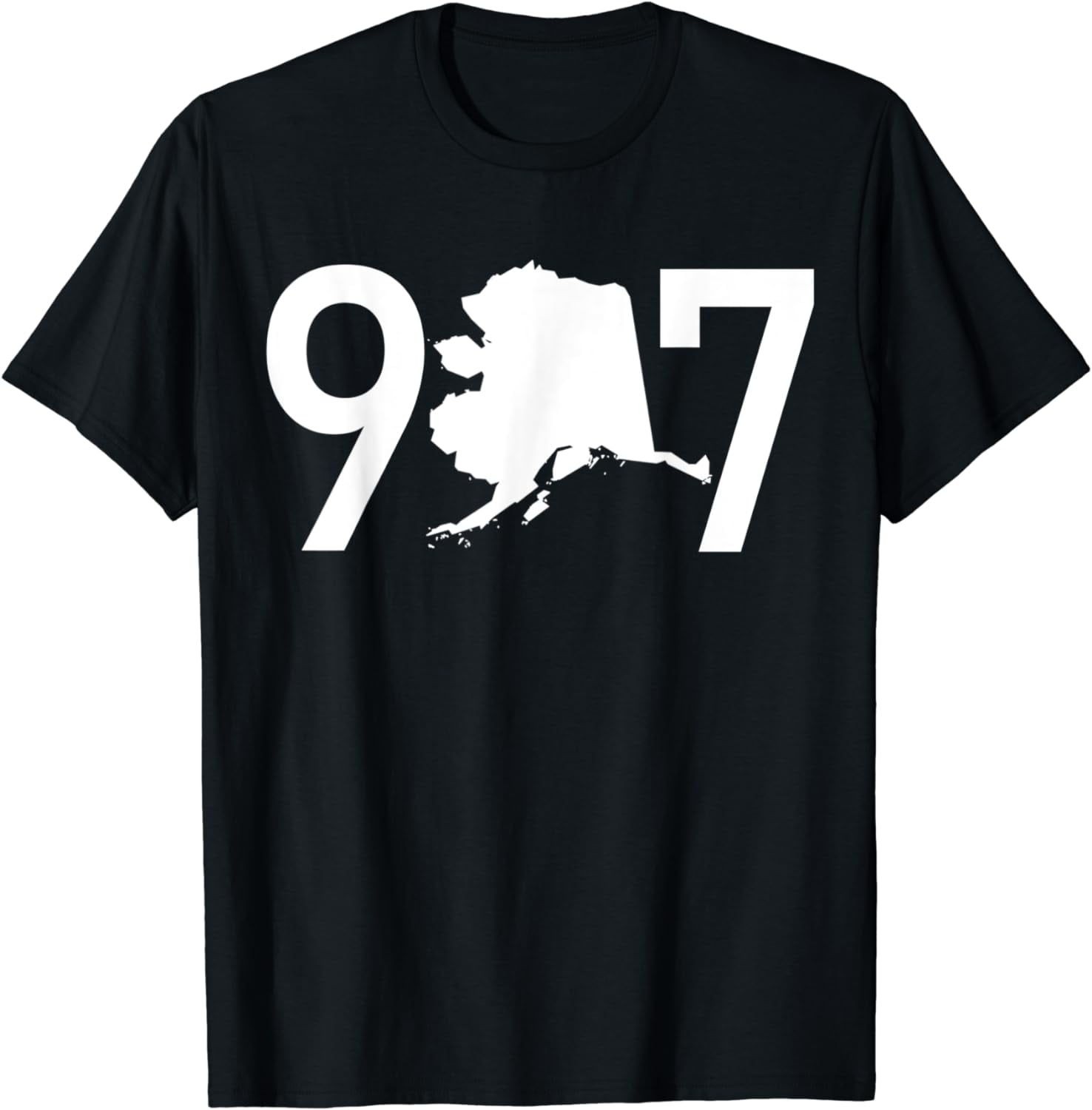 907 Alaska Phone Area Code Map Silhouette Cool T-Shirt - Walmart.com