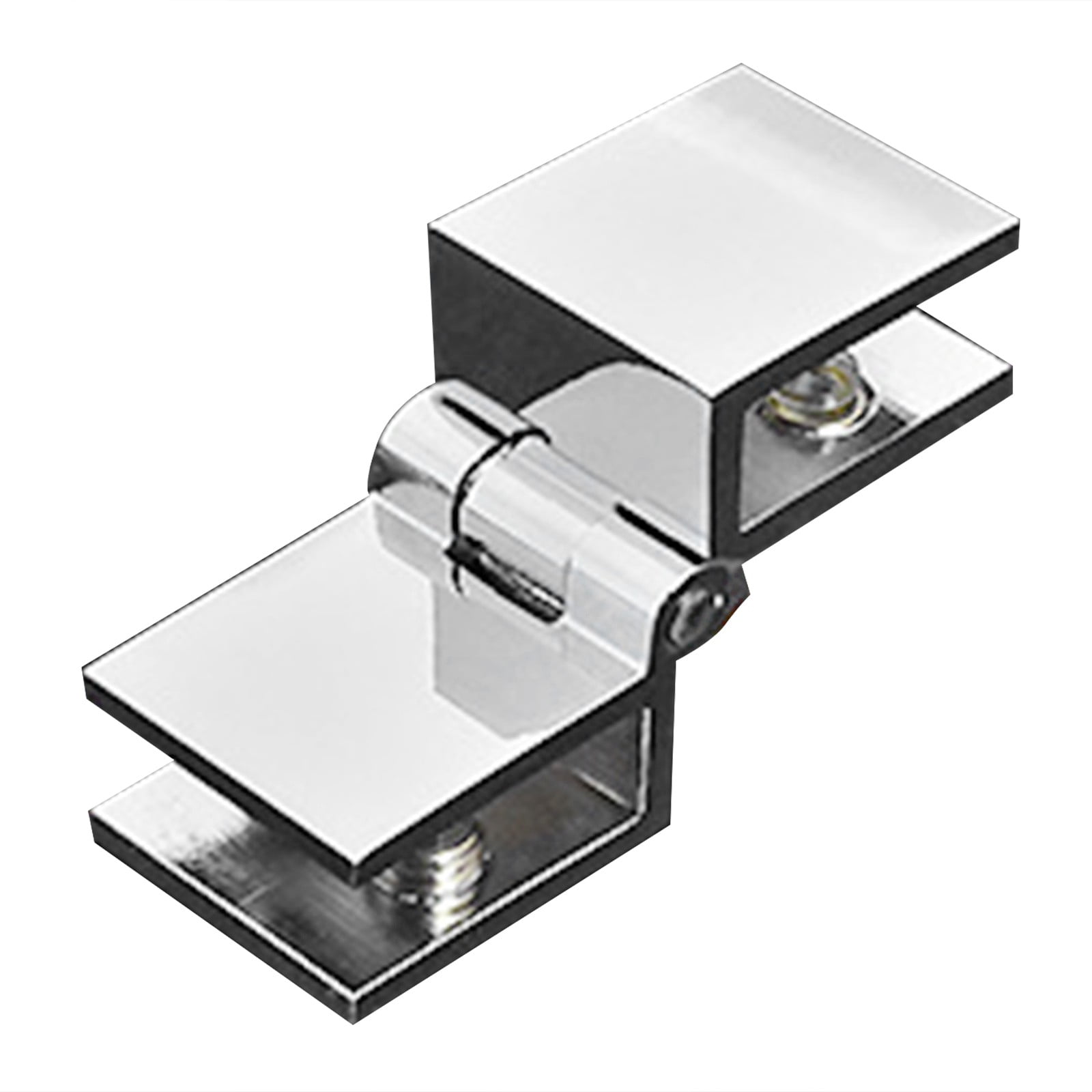 90Degree Glass Door Hinges Bilateral Glass Clamp Punching-free Cabinet ...