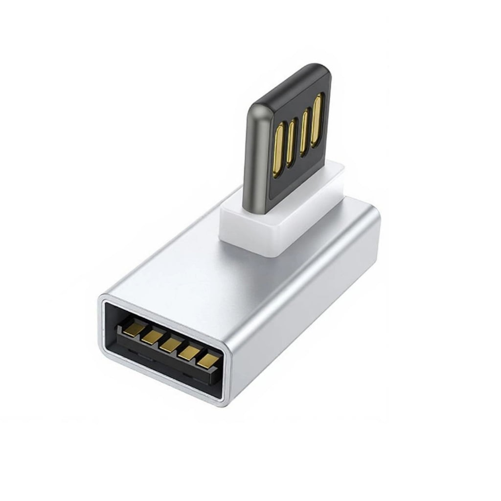 90Degree Reliable USB Male To Female Adapter Double Side Insertion ...