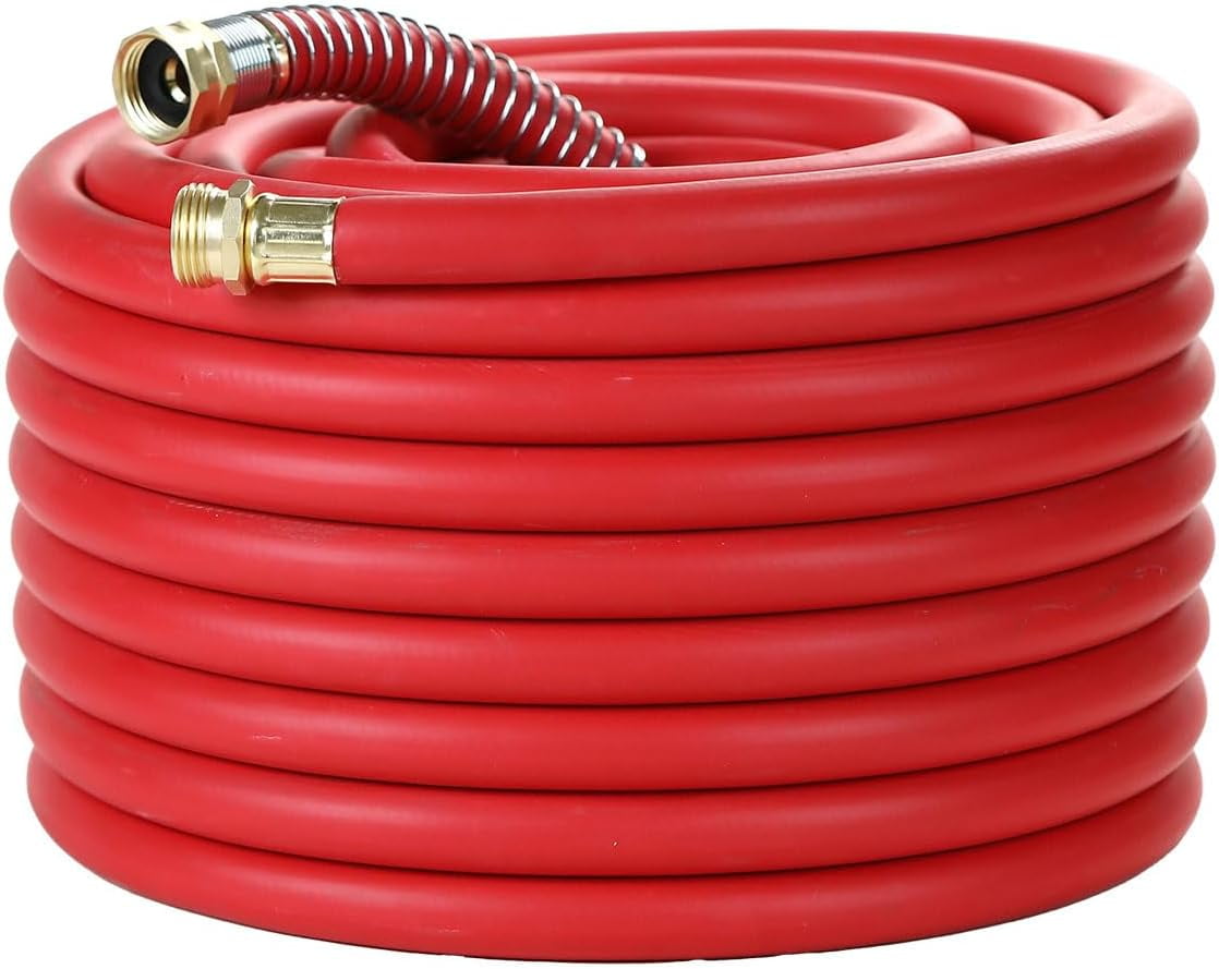 90FT 5/8 Heavy Duty Rubber Garden Hose - 200psi Working, 1000psi Burst ...