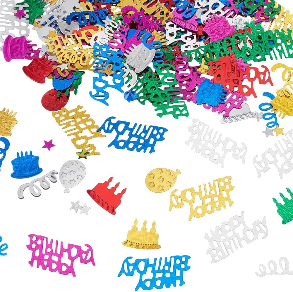 About 90G Happy Birthday Confetti Plastic Table Confetti Colorful ...