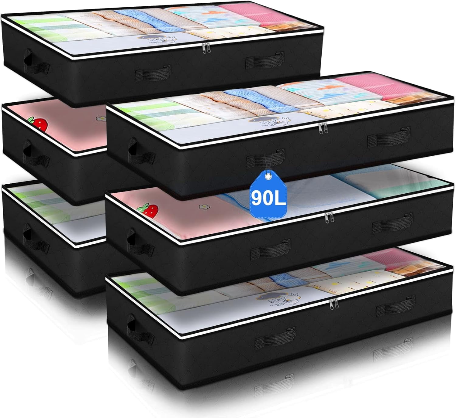 90L Under Bed Storage Containers, Closet Organizers and Storage Bins ...