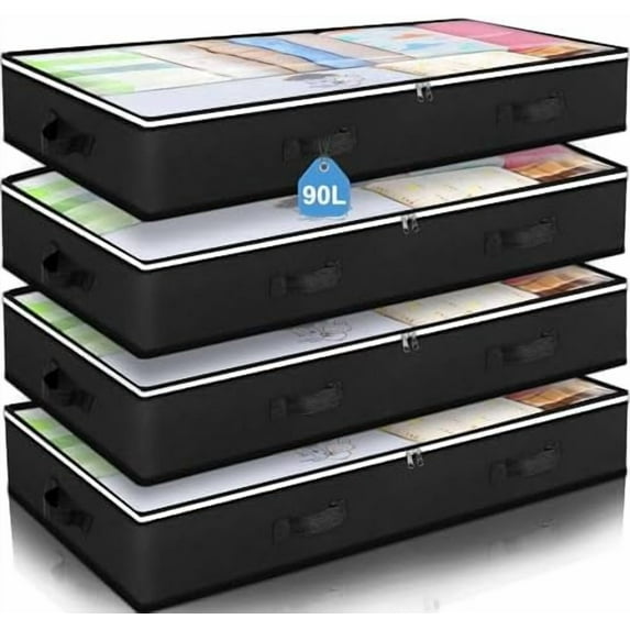 90L Under Bed Storage Containers, Closet Organizers and Storage Bins ...