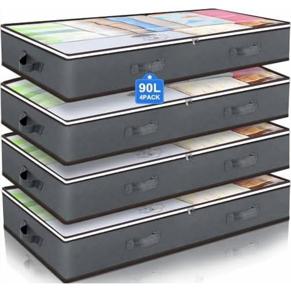 90L Under Bed Storage Containers, Closet Organizers and Storage Bins ...