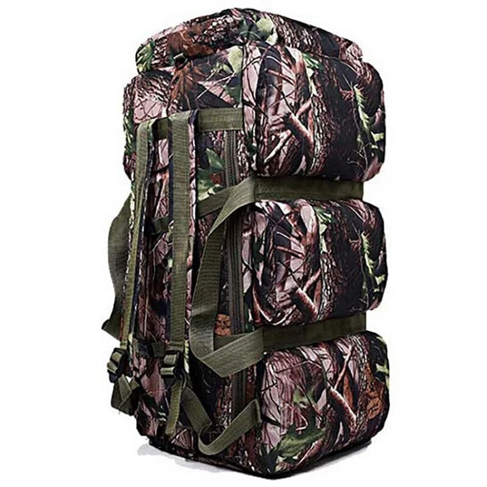 90L Large Capacity Men's Travel Bags Canvas Military Tactical Backpack Waterproof Hiking ...