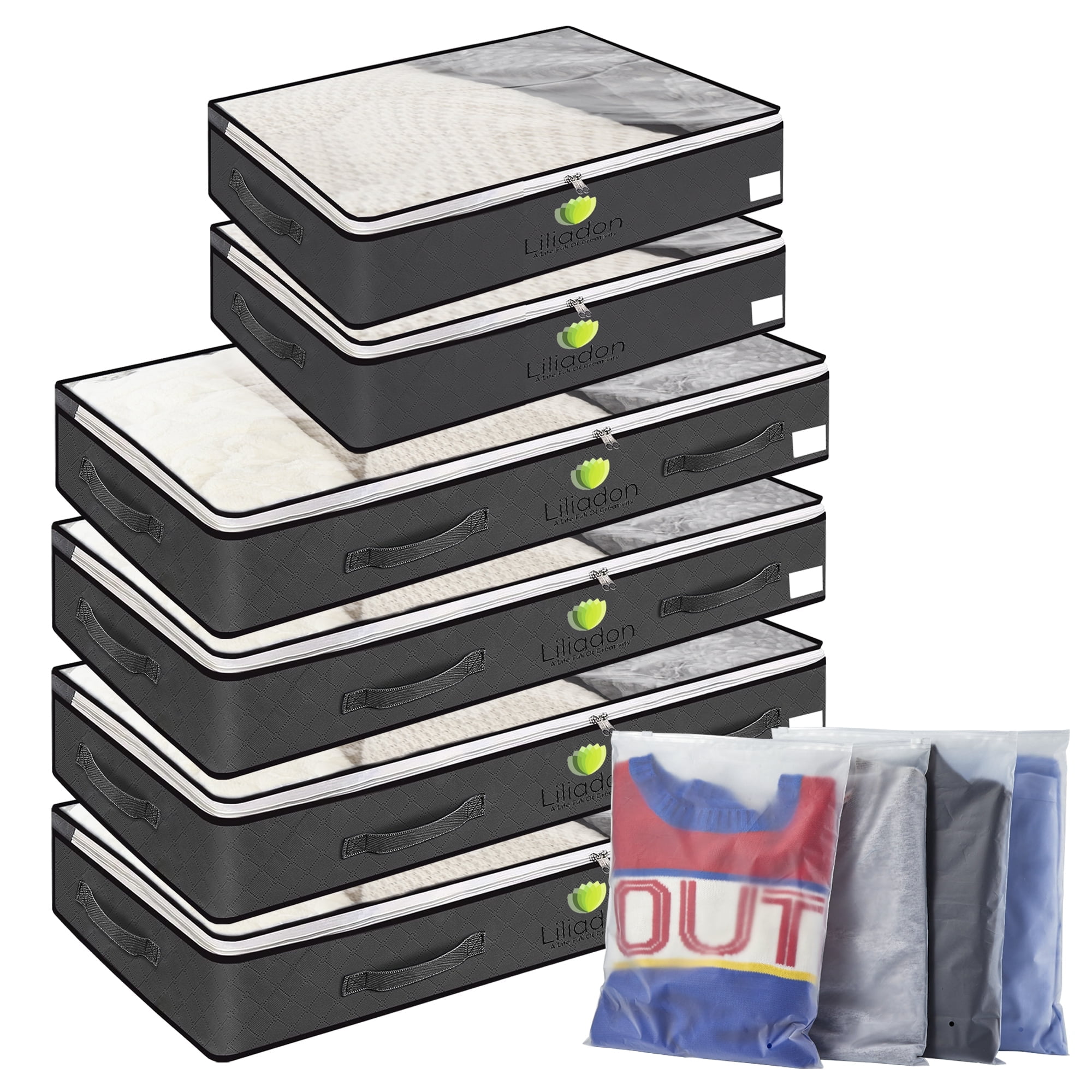 90L Lightweight Under Bed Storage Containers for Clothes Storage ...