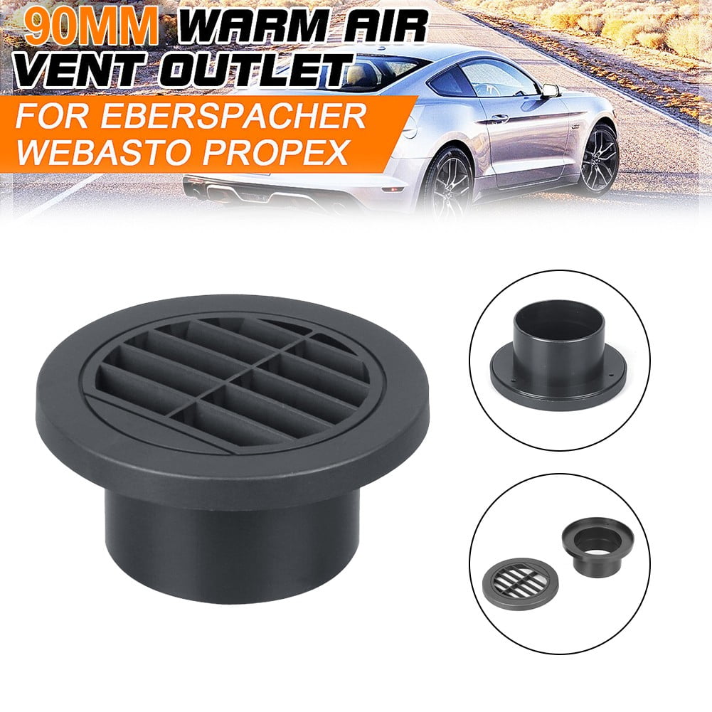 90mm Diesel Heater Ducting Duct Warm Air Vent directional Outlet For ...