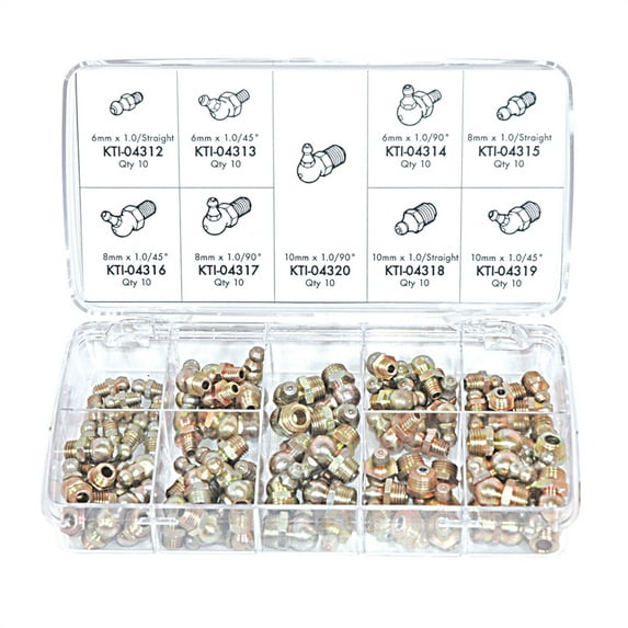 90PC Metric Grease Fitting Assortment - Walmart.com
