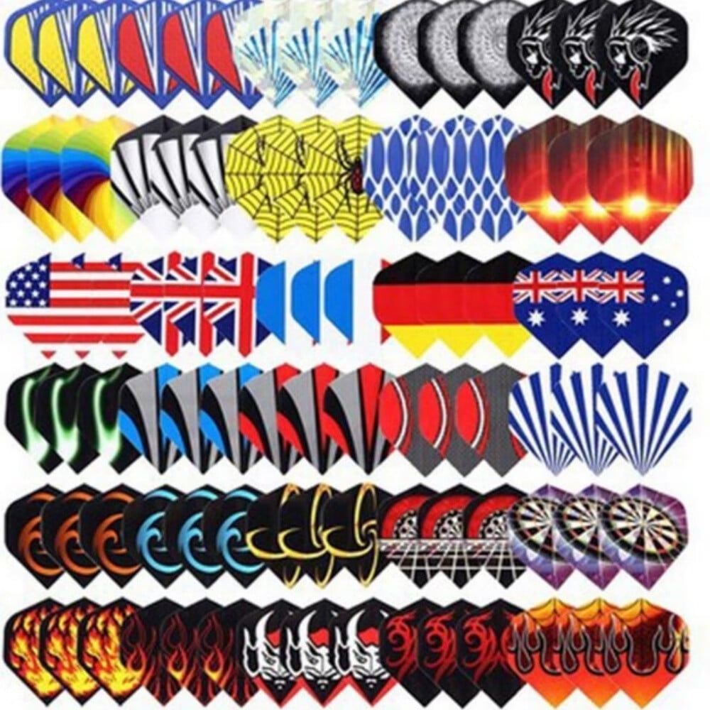 90PCS Dart Flight Creative Assorted Fashion Plastic Dart Wing Dart ...