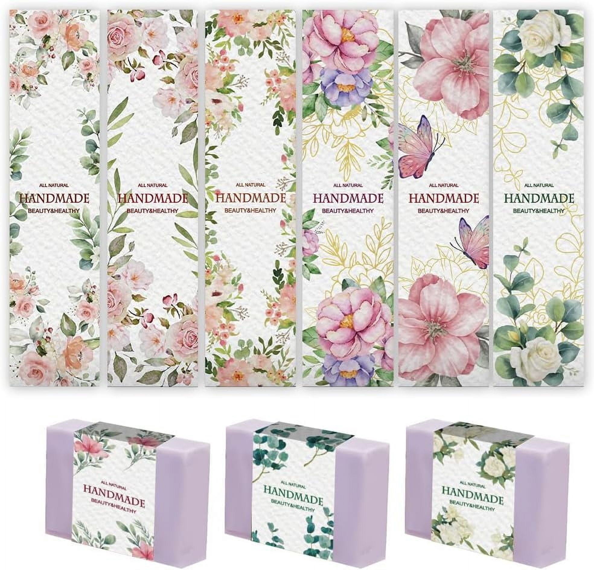 90PCS Handmade Wrap Label Tape 9 Styles Watercolor Botanical Border ...
