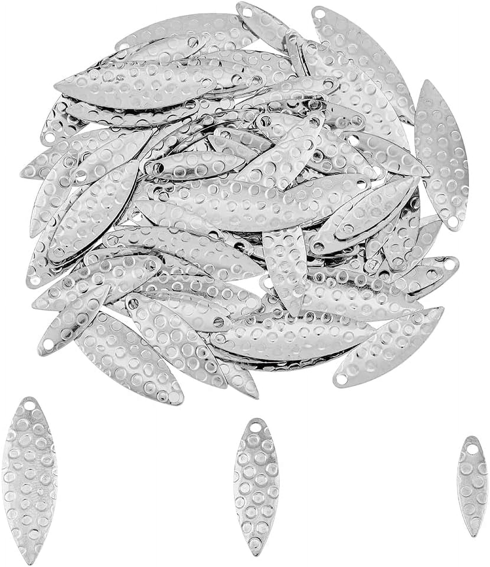 90Pcs 3 Style Steel Fishing Lures Fishing Attractor Spinner Blades for ...