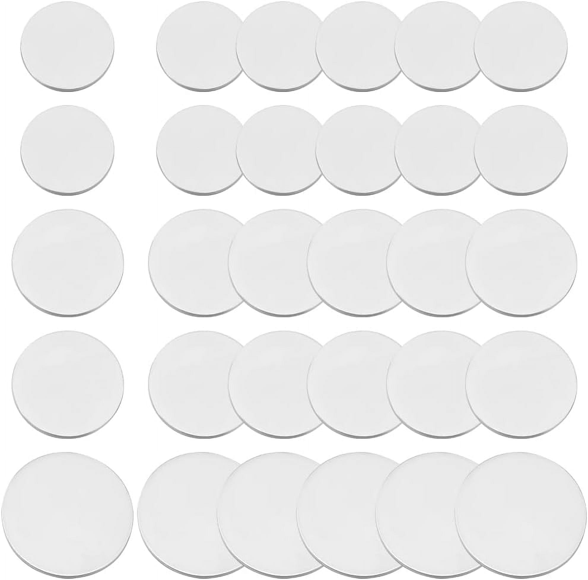 90Pcs 3 Styles 316 Stainless Steel Disc Small Flat Circular Tags Round ...