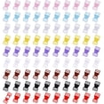 90Pcs 9Colors Mini Plastic Buckles Quick Release Buckles Breakaway ...