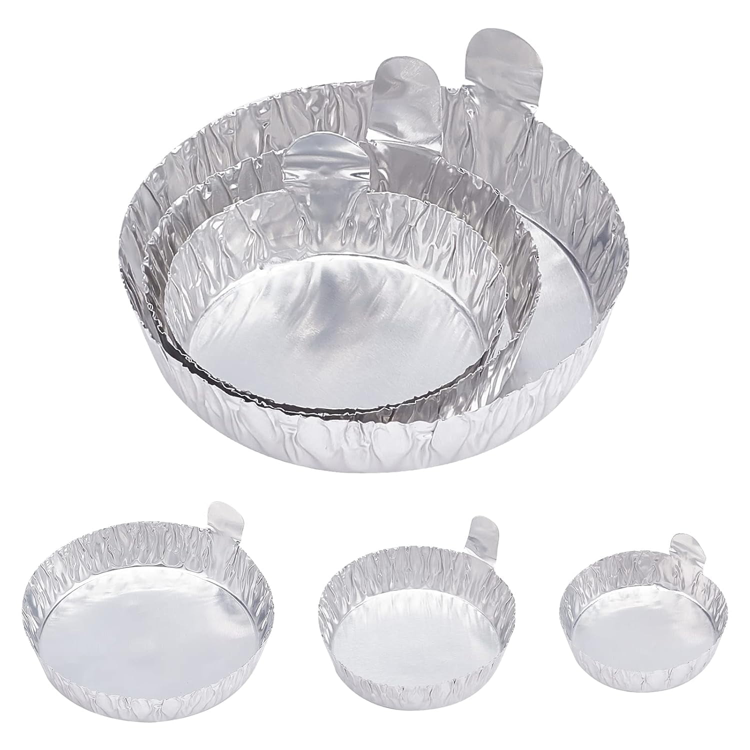 90Pcs Labs Aluminum Foil Weighing Plate Aluminum Foil Weighing Dish ...