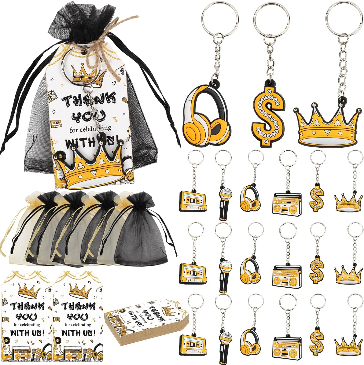 90Psc Notorious Party Favors, Hip Hop Big One Birthday Decorations ...