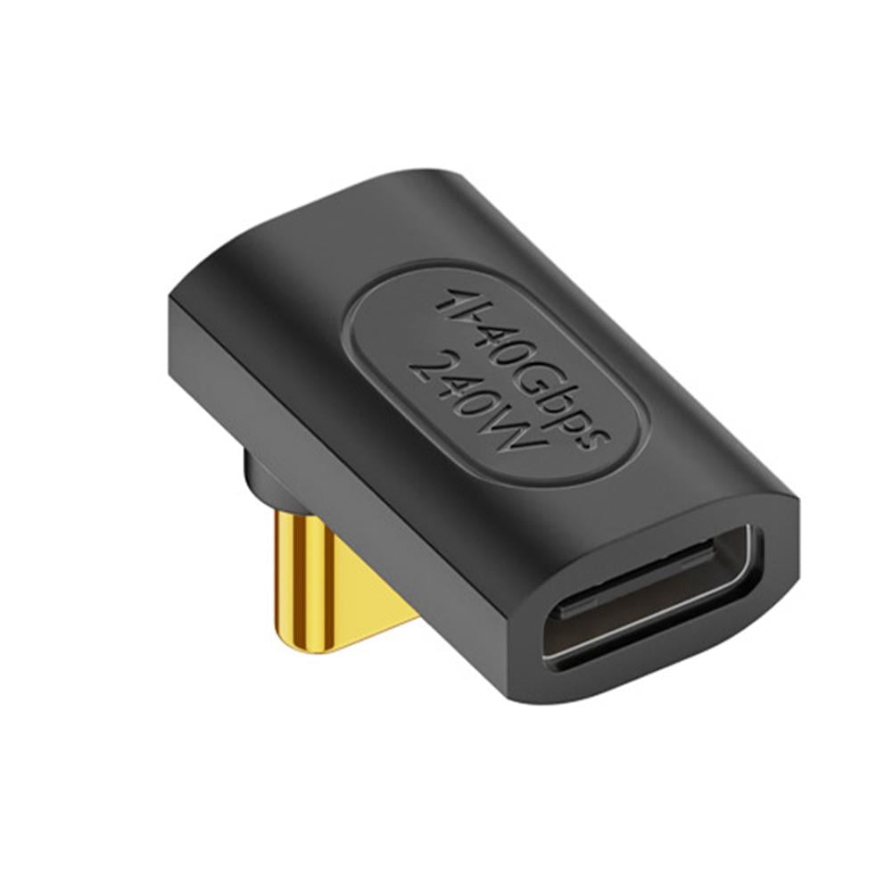 90Right Angle Type-C to Type-C Adapter USB-C Fast Charging 240W 40Gbps ...