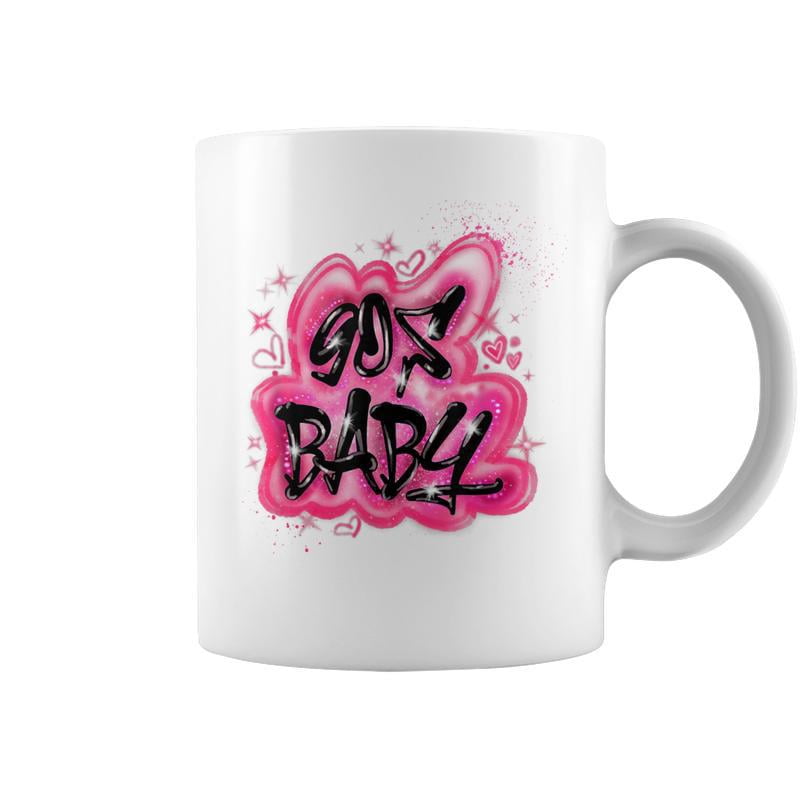 90S Classic Airbrush Style Graphic Retro Birthday Coffee Mugs - Walmart.com