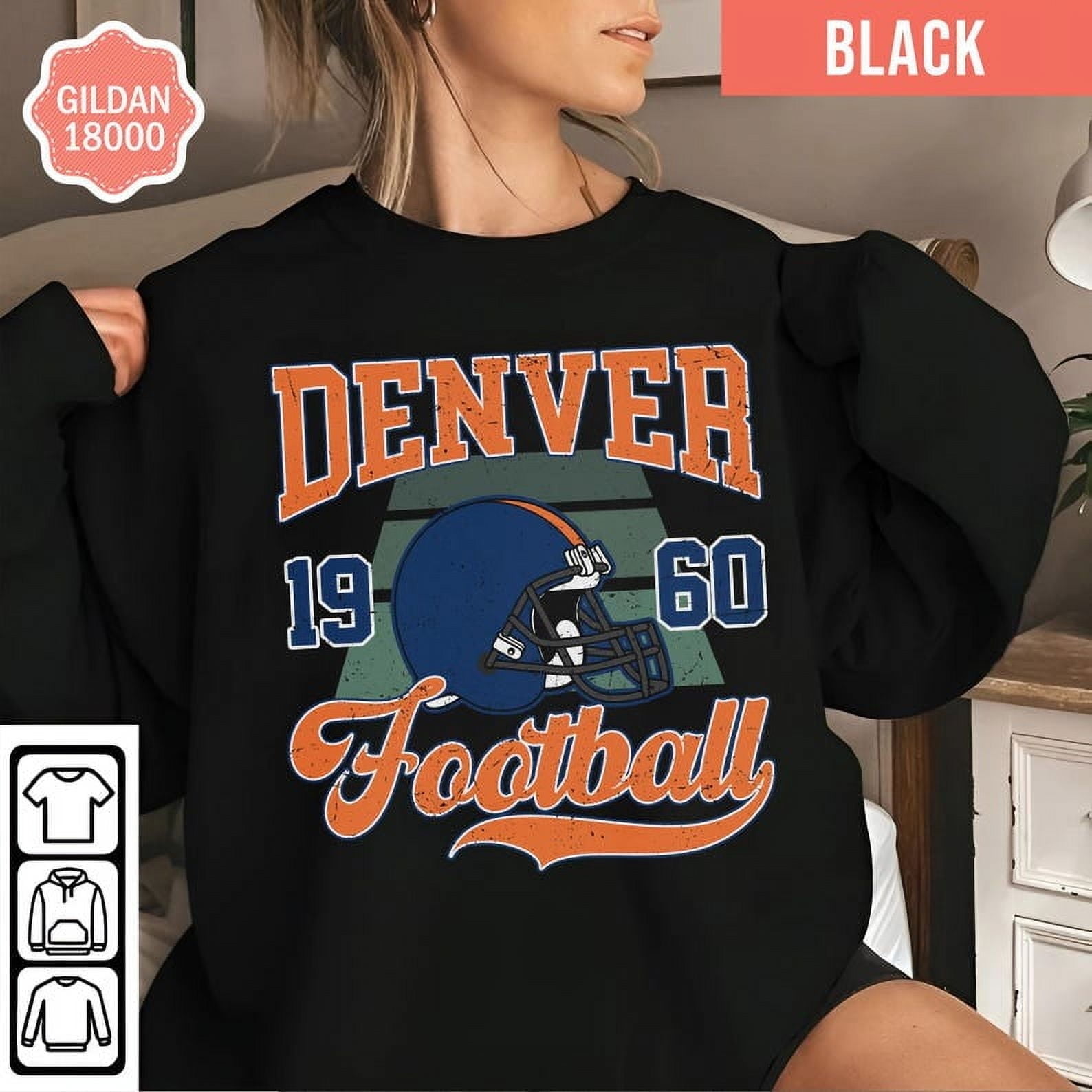90S Denver Football Vintage Style Sweatshirt, Retro Denver Football ...