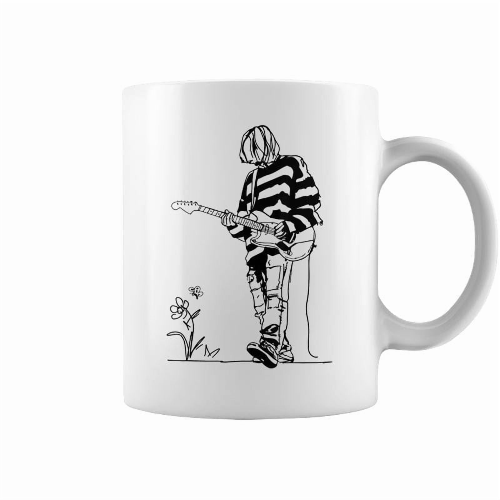 90S Grunge Legend Sketch Alternative Rock Guitarist Vocalist Coffee ...