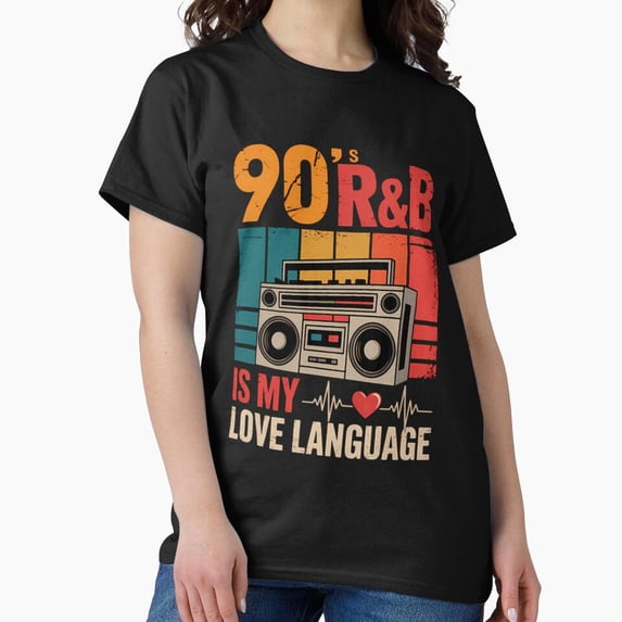 90S R&B Music Lovers Retro Rhythm Soul Track T-Shirt - Walmart.com