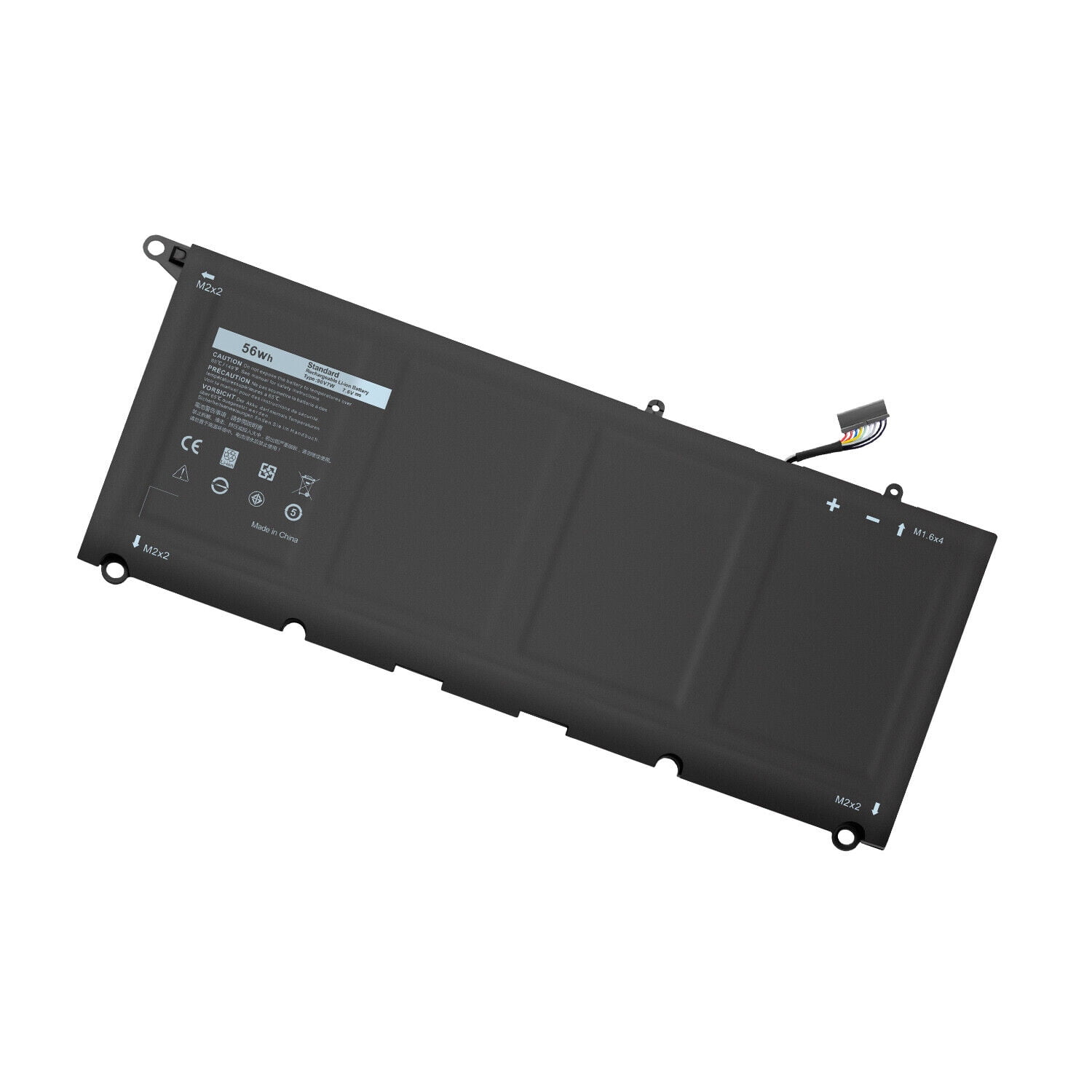 90V7W 7.6V 56Wh Laptop Battery Replace For Dell XPS 13-9350-D1508 13 ...