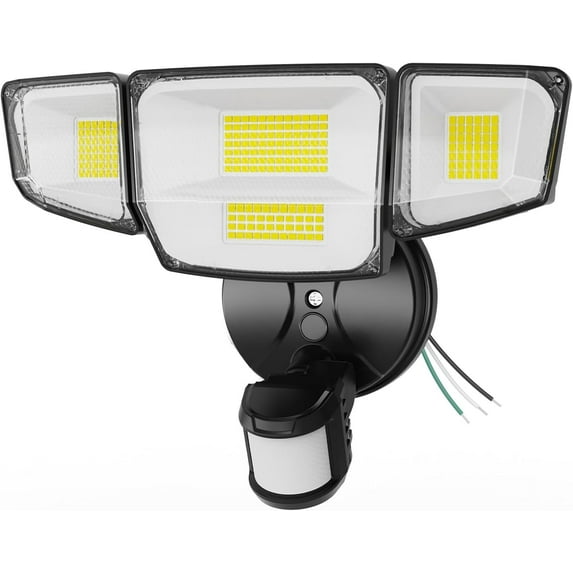 90W 10000LM LED Security Lights Motion Sensor Outdoor Lights, 4 Head ...