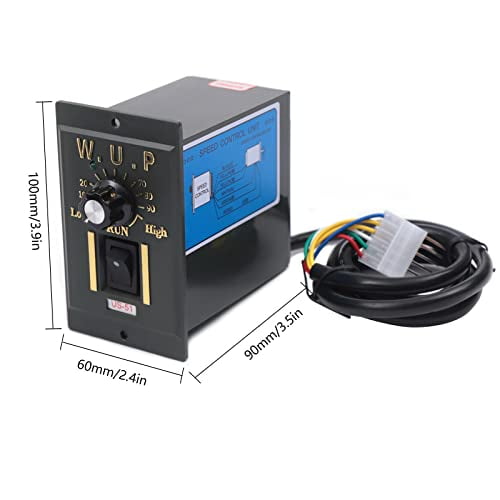 90W 110V Gear Motor Speed Reducer Set with Motor Reducer Speed ...