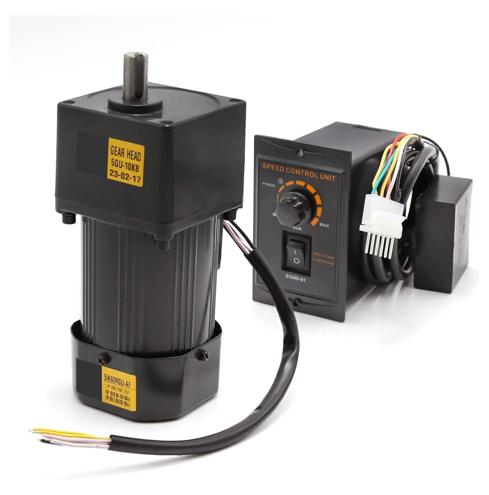 90W 50K AC110V Adjustable Variable Gear Reducer Motor 27RPM with Speed ...