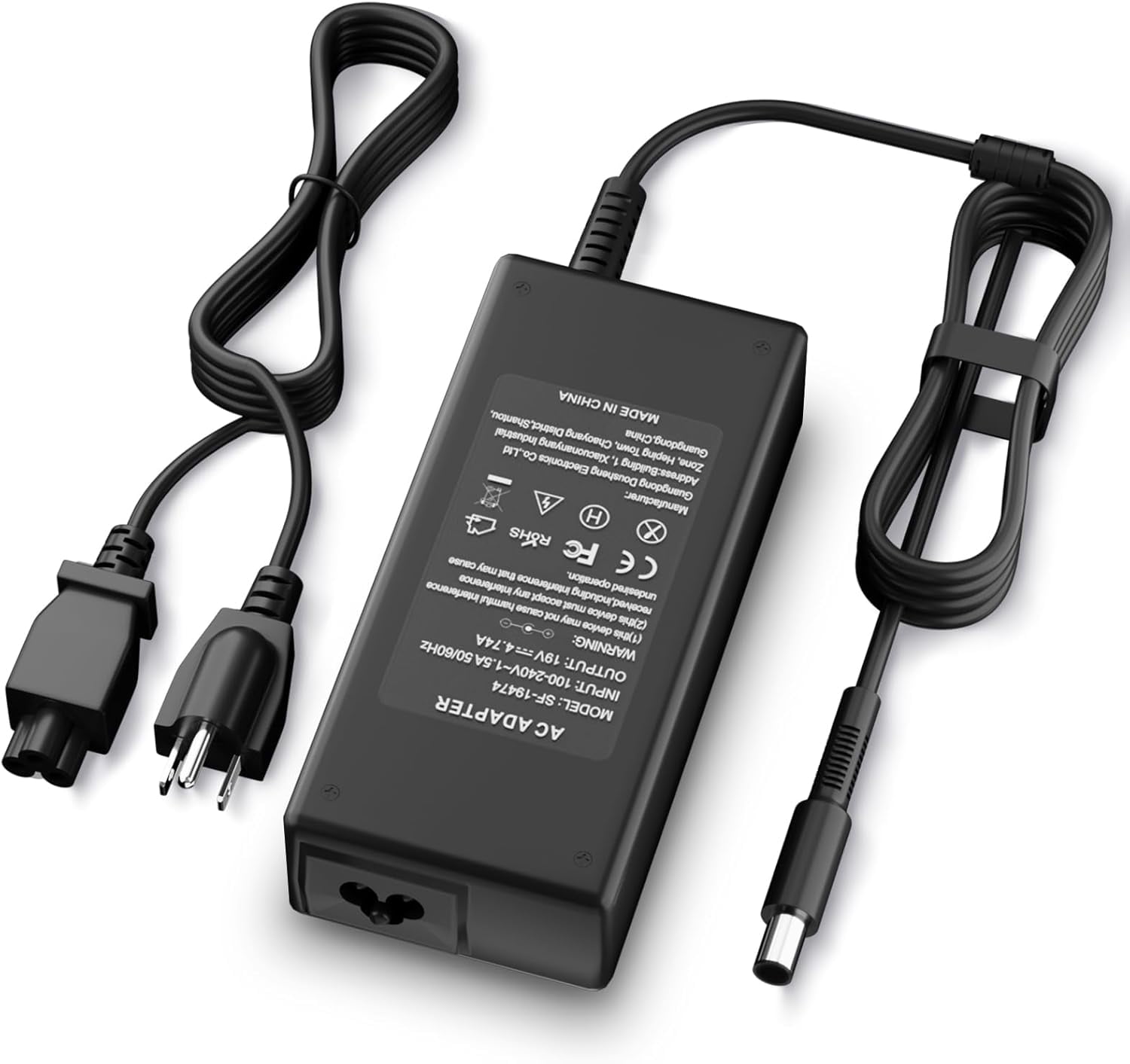 90W & 65W Power Cord for HP All-in-One Desktop Computer 20" 22" 24" 27 ...