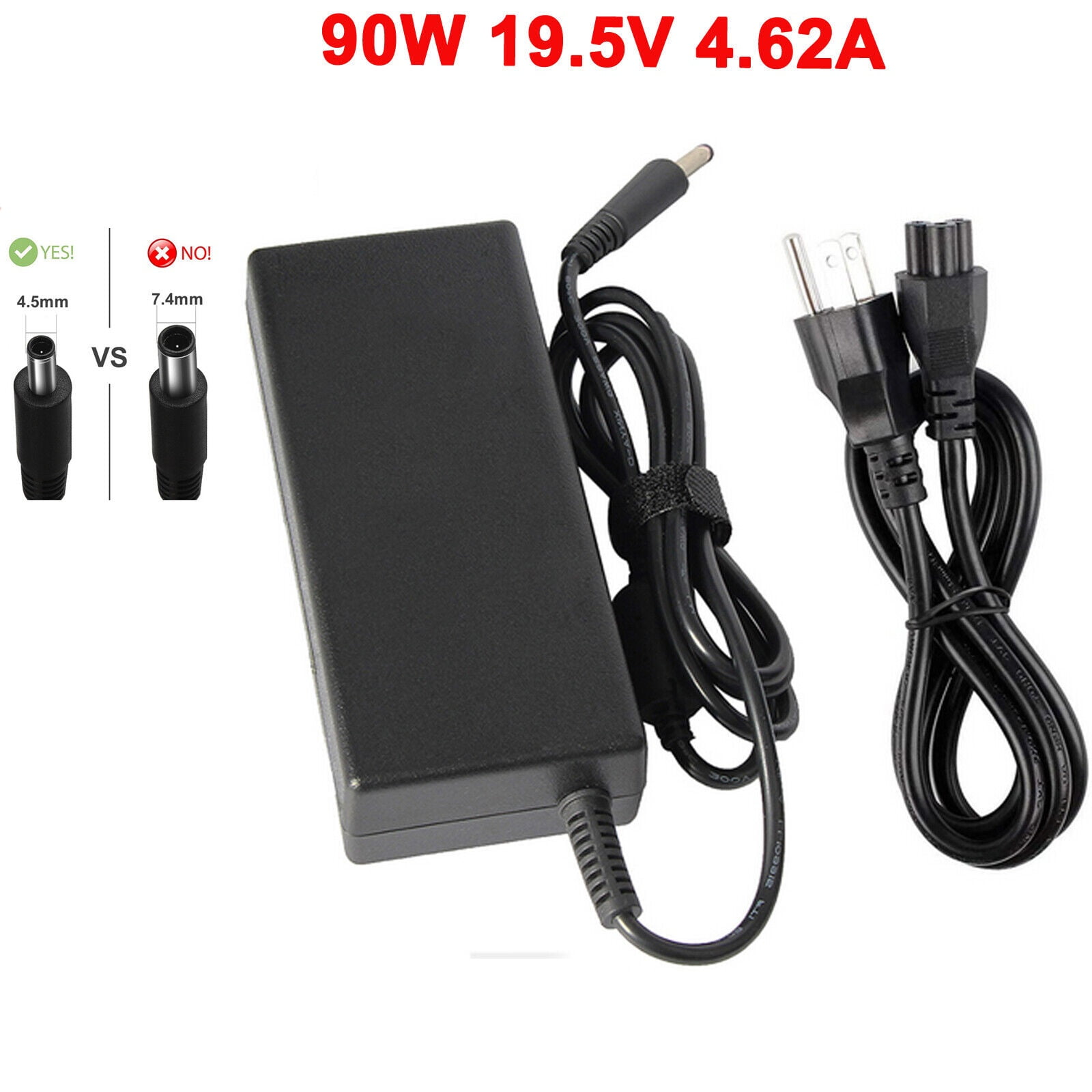 90W Charger For Dell Latitude 14: E5450 Series Laptop Power Adapter ...