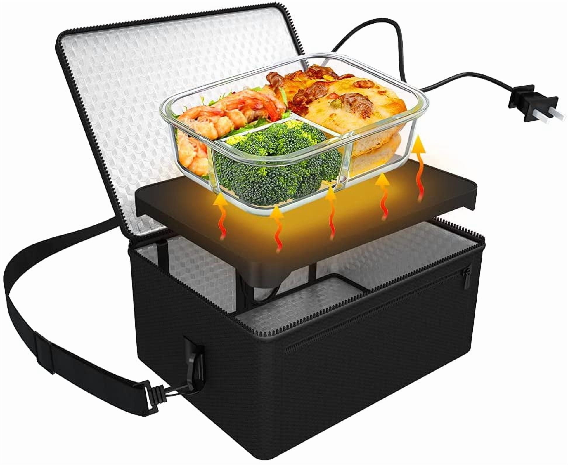 [90W Faster] Portable Oven, 110V Food Warmer Mini Electric Heated Lunch ...
