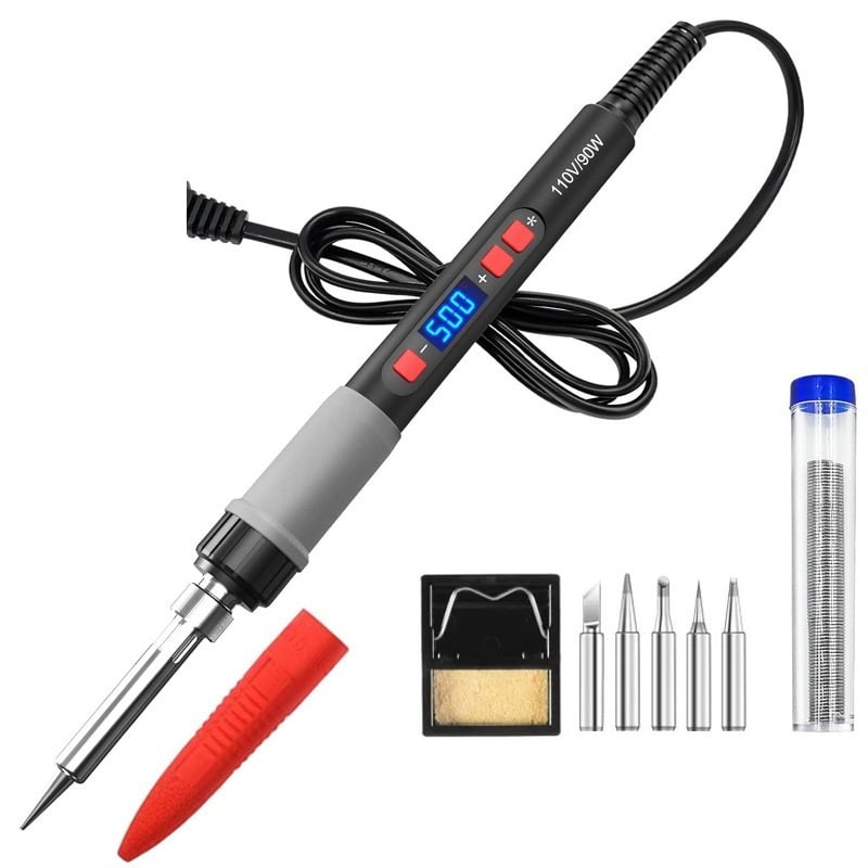 90W High Power Electric Soldering Iron Household Small Repair Welding Soldering Gun Chrome Iron ...