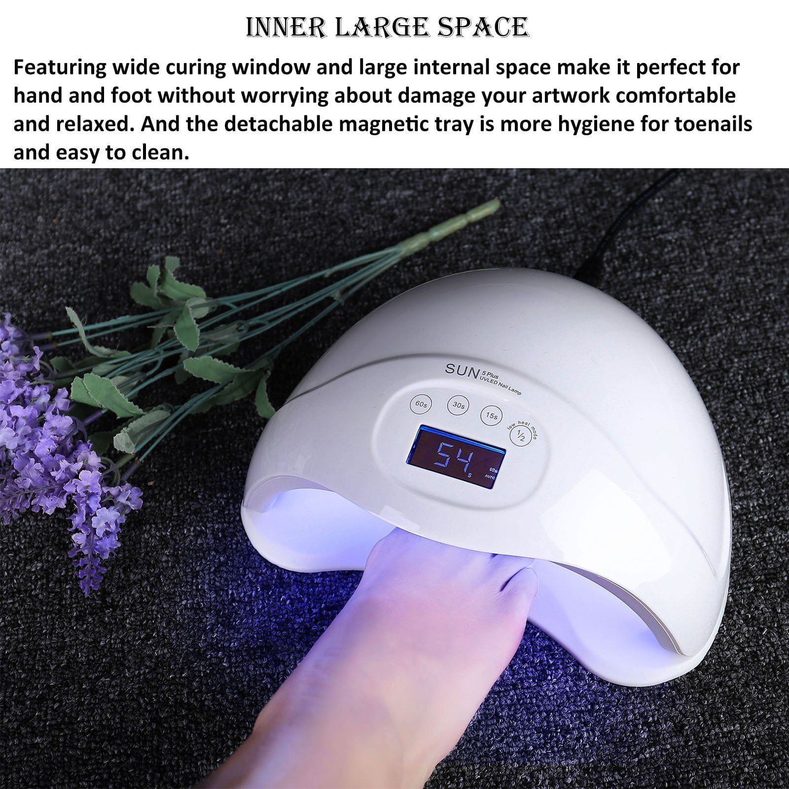 90W LED UV Nail Lamp Light professional Curing Lamps for Fingernail ...